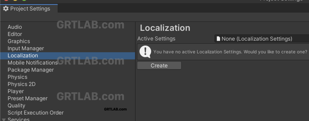 Unity Localizationで多言語対応 | GRTLAB.com
