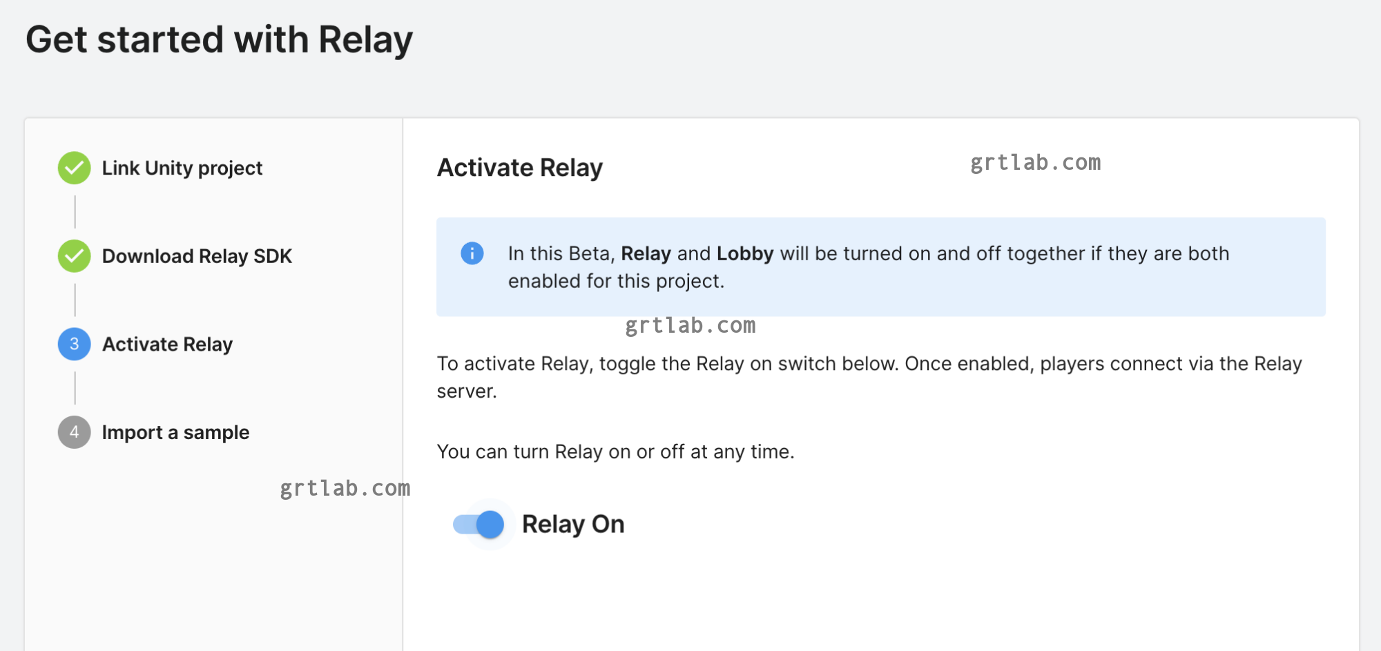 Unity : sample Boss Room x Photon realtime, Unity Relay を試してみる。 | GRTLAB.com