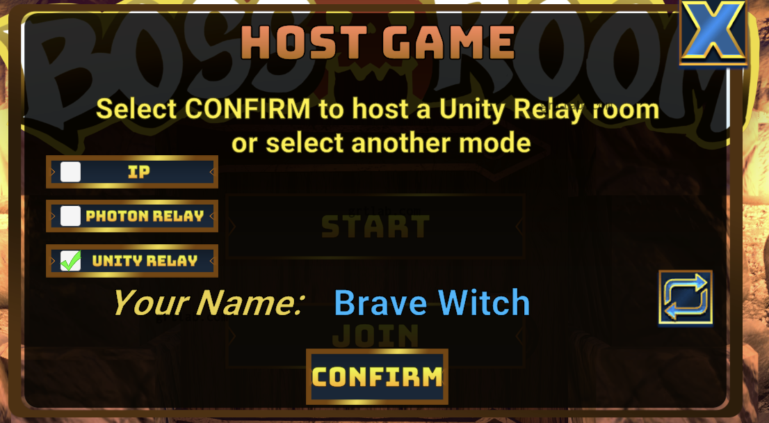 Unity : sample Boss Room x Photon realtime, Unity Relay を試してみる。 | GRTLAB.com