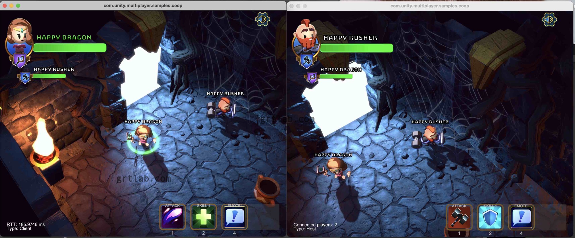 Unity : sample Boss Room x Photon realtime, Unity Relay を試してみる ...