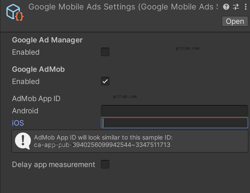 Unity x Admob | Google Mobile Ads Unity プラグインでインタースティシャル、バナー、リワード、広告プレースメント | GRTLAB.com