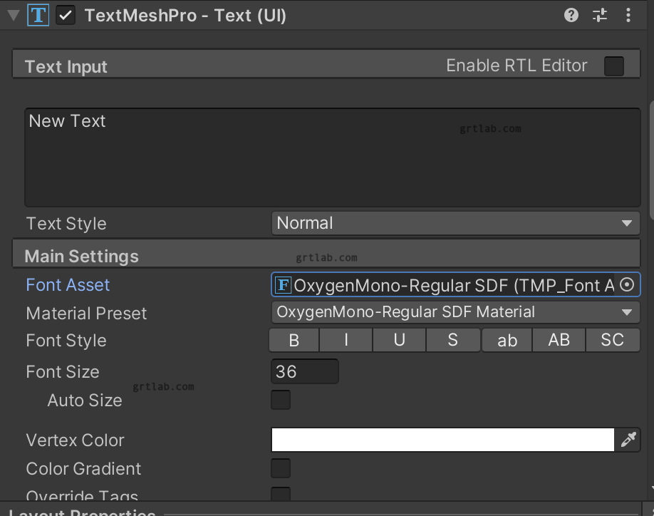 Unity UI | GRTLAB.com