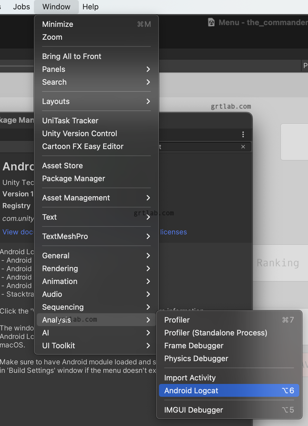Unity Android logcat でエラーを確認。「」が繰り返し停止しています！ | GRTLAB.com