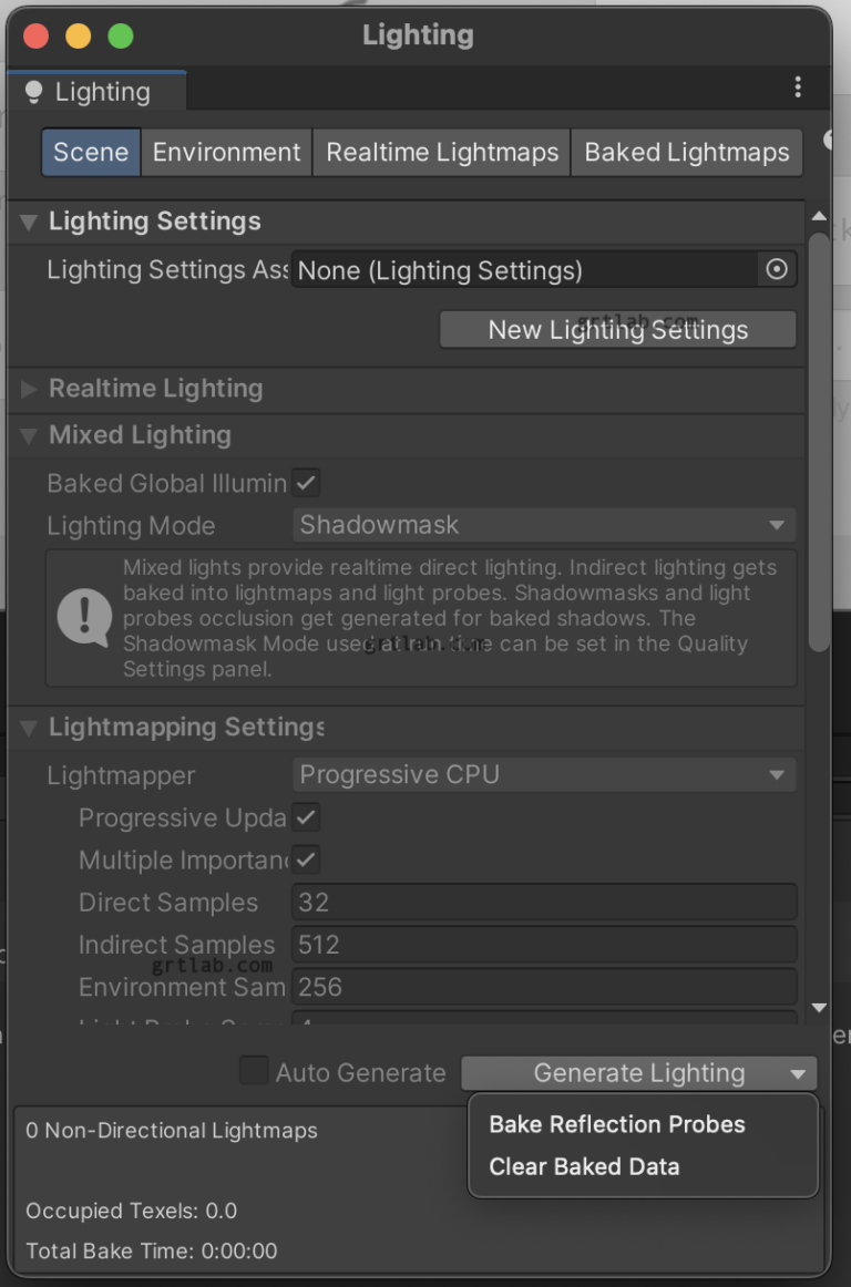 Unity : シーンをまたぐと暗くなる？generate lightingではない話。 | GRTLAB.com