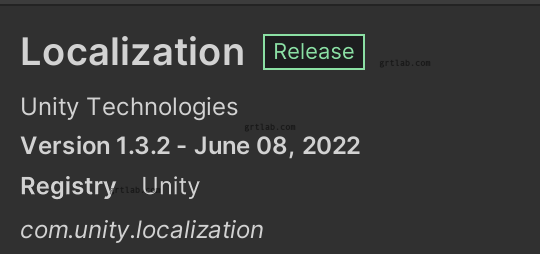Unity Localization 2023 | GRTLAB.com