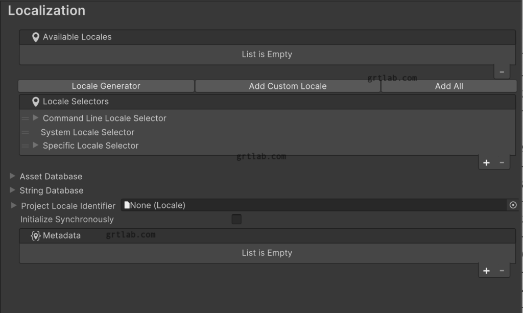 Unity Localization 2023 | GRTLAB.com