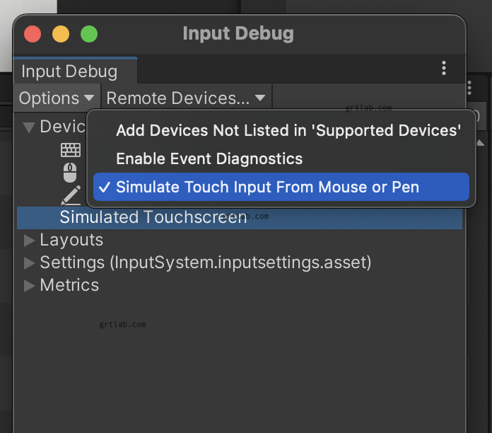 Unity : UnityEngin.InputSystemで入力してみる！keydown / swipe ジェスチャーをチェック！ | GRTLAB.com