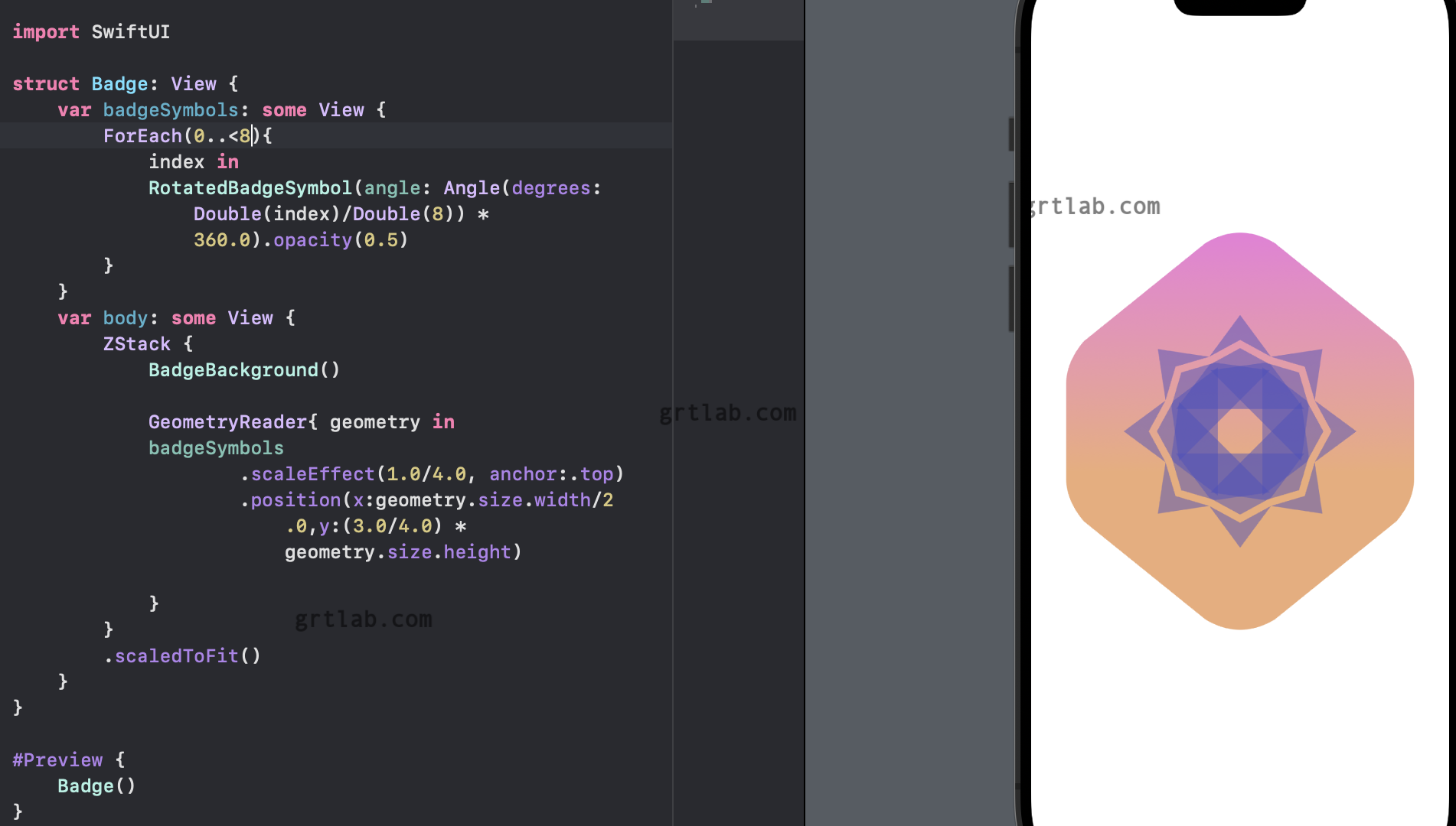 SwiftUI 入門やるよ！チュートリアルしてみる！v4 線と図形 描画 | GRTLAB.com